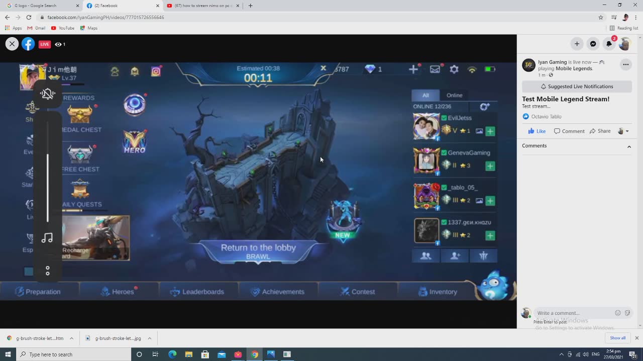 I Love ML Mobile Legends Live Stream Video - Watch I Love ML Playing ...
