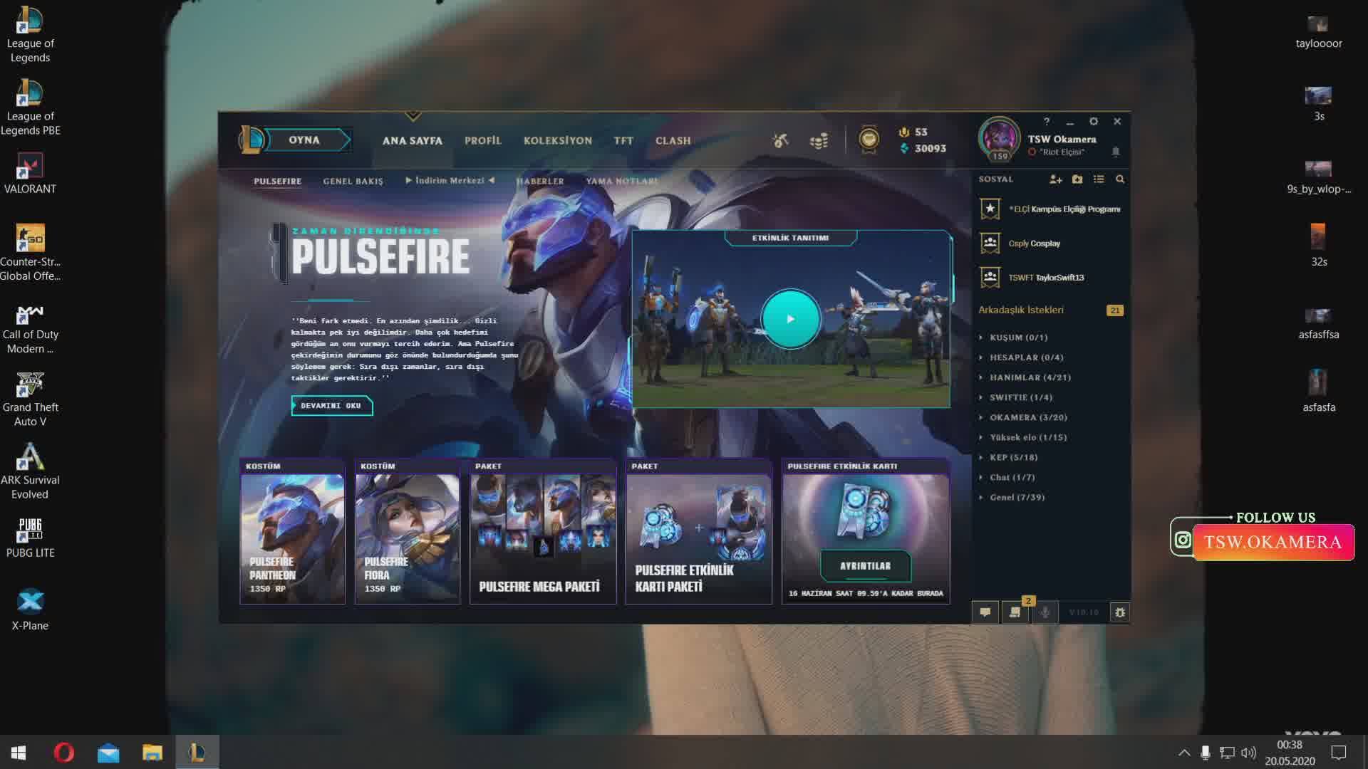 TSW Okamera League of Legends oynuyor - TSW Okamera adlı yayıncının ...