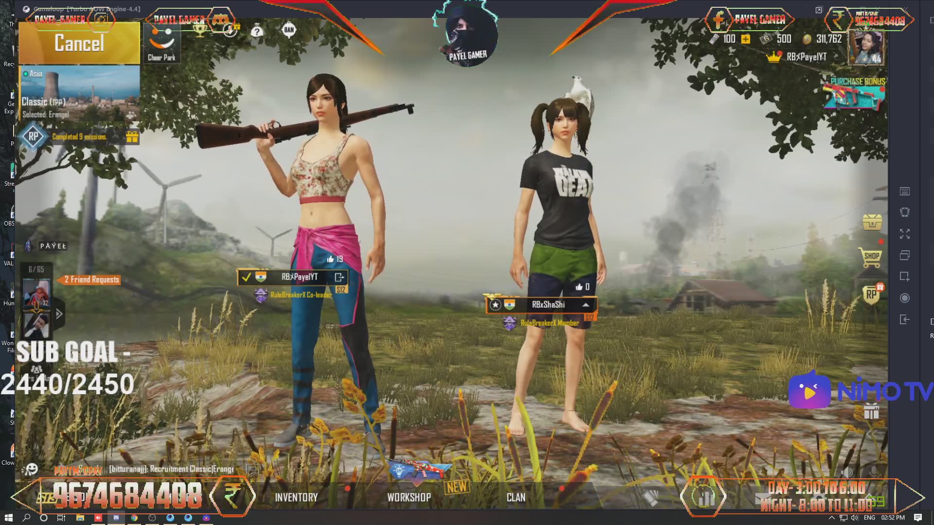 Rina Gamer PUBG Mobile HD Live &Video - Watch Rina Gamer Playing PUBG ...