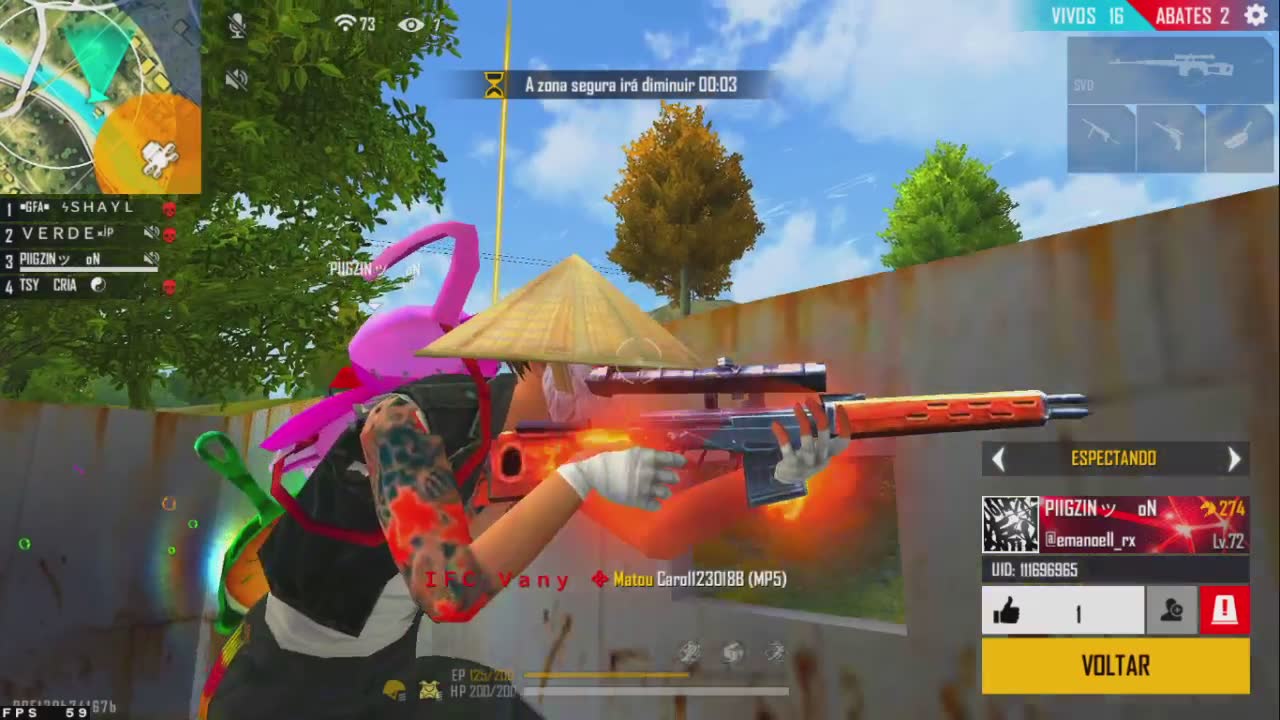 Free Fire LINE DO CRIA فيديو البث المباشر- شاهد LINE DO CRIA يلعب Free ...