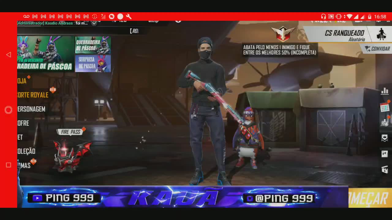 PING 999 Free Fire Live Stream Video - Watch PING 999 Playing Free Fire ...