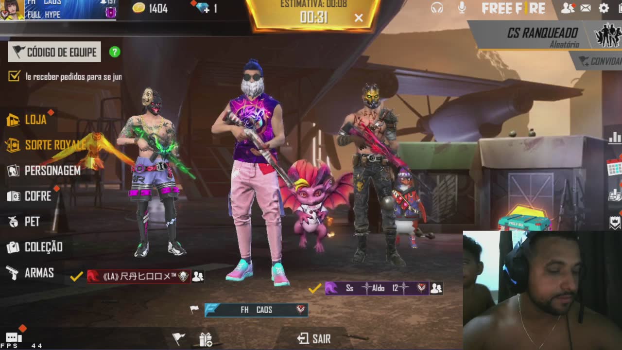 FH CAOS Free Fire Live Stream Video - Watch FH CAOS Playing Free Fire ...