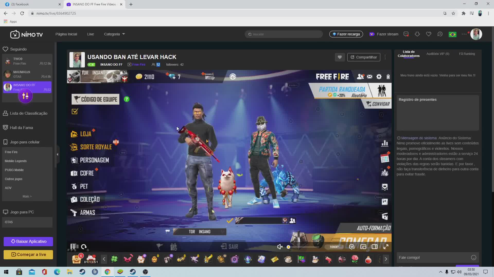 INSANO DO FF Free Fire HD Live &Video - Watch INSANO DO FF Playing Free ...