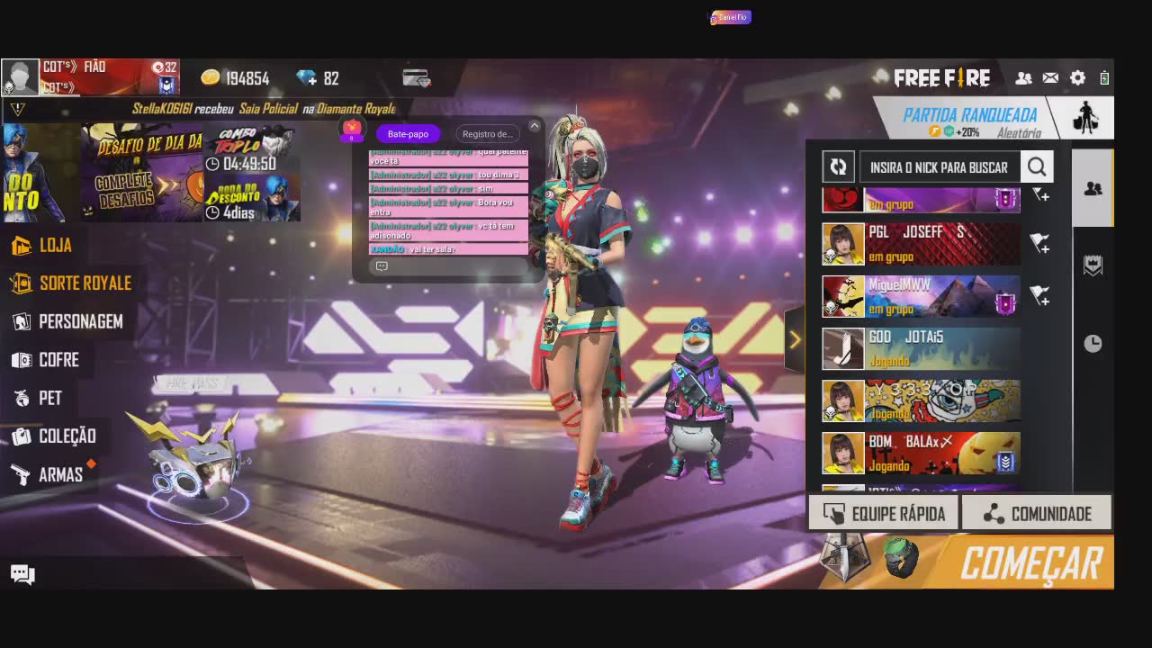 Daniel Fio Free Fire Live Stream Video - Watch Daniel Fio Playing Free ...