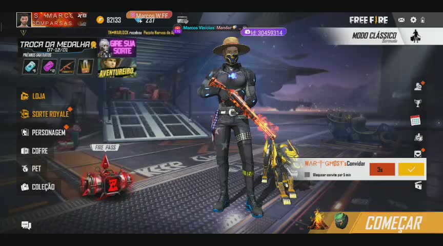Marcos W. Free Fire HD Live &Video - Watch Marcos W. Playing Free Fire ...