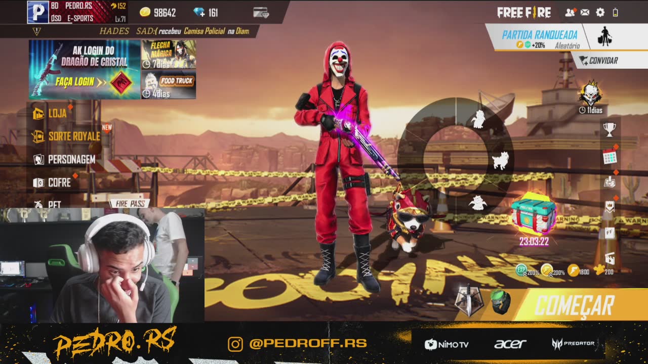 BD PEDRO.RS Free Fire Live Stream Video - Watch BD PEDRO.RS Playing ...