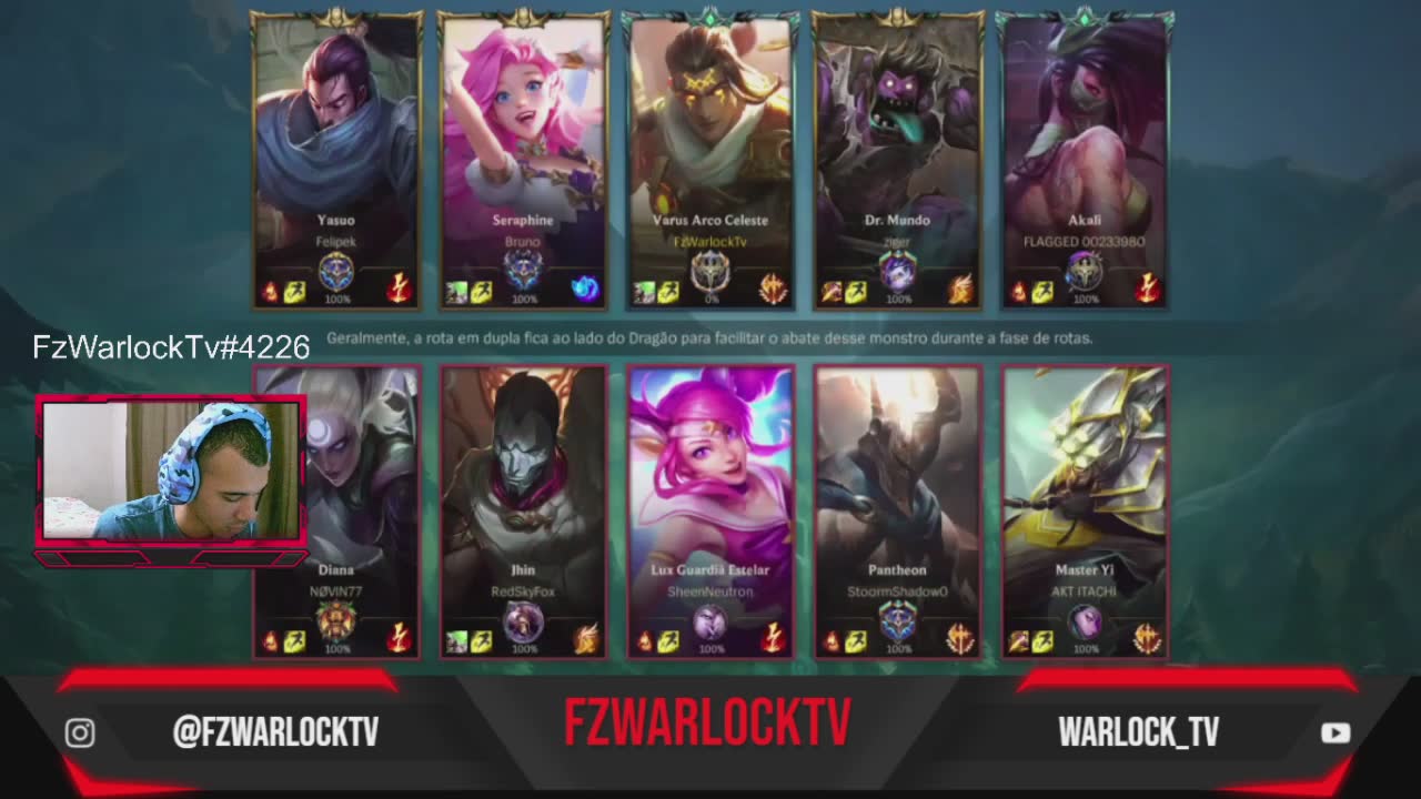 FZ Warlock_Tv League of Legends: Wild Rift HD Live &Video - Watch FZ ...