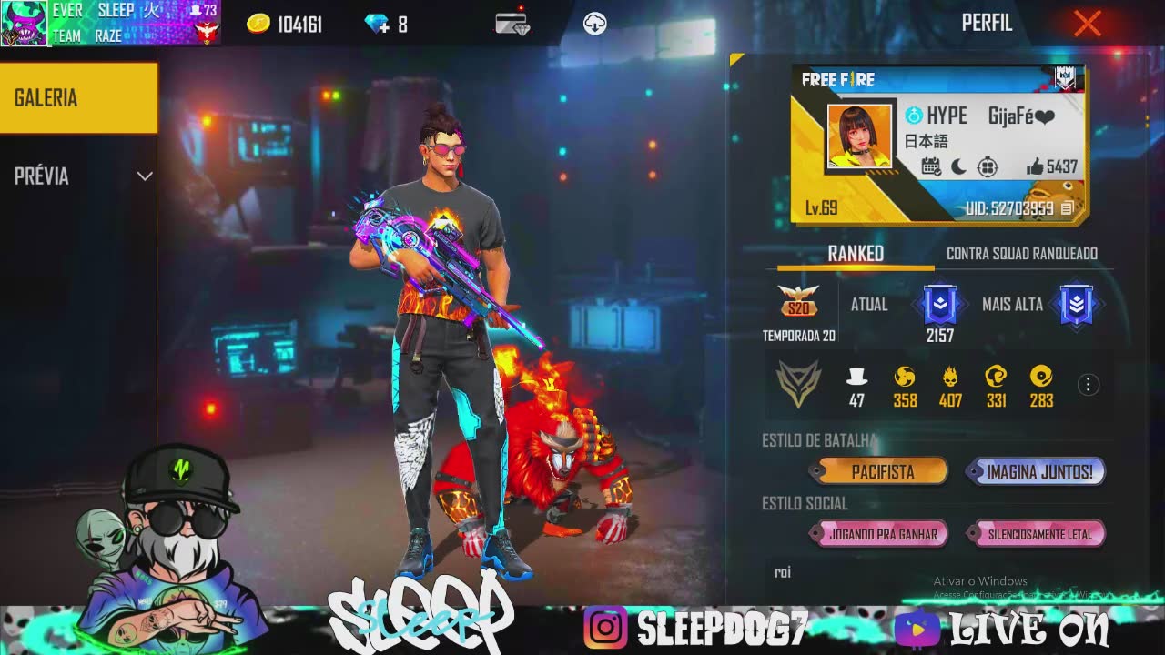 SLEEP Free Fire Live Stream Video - Watch SLEEP Playing Free Fire | Nimo TV